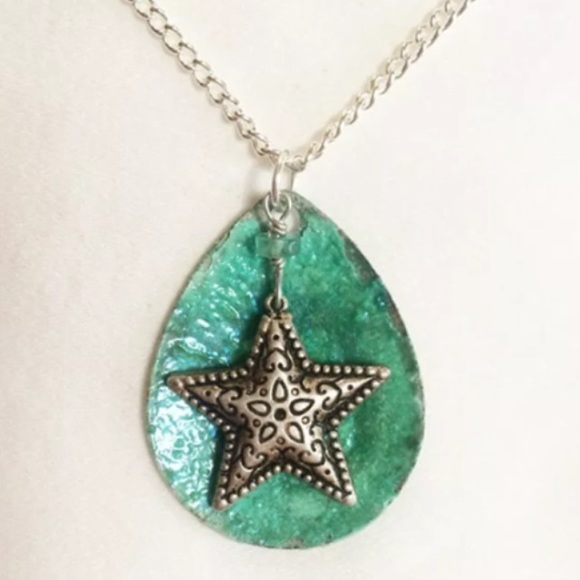 Jewelry | Lure Necklace Silver Toned Star Sea Ocean Mermaid Sailing ...